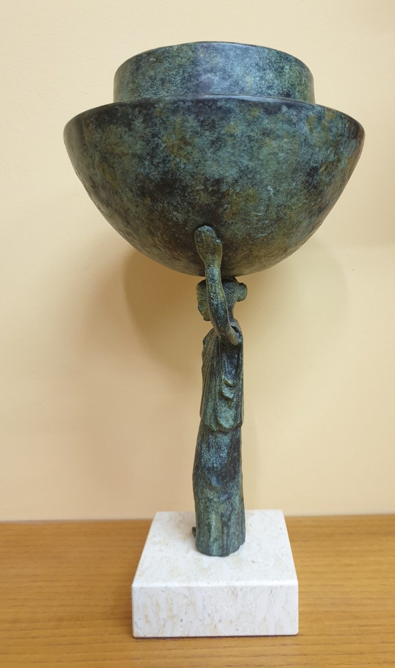 Ancient Greek Bronze Censer From Delphi, Museum Replica 460 BC, Metal ...