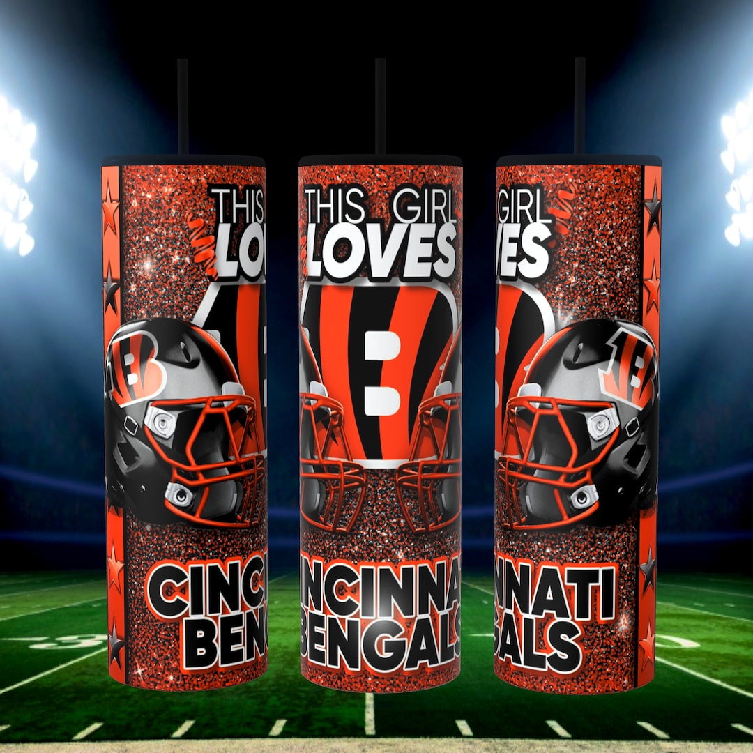 20oz Cincinnati Bengals Tumbler, Travel Cup, NFL, Tumbler, Bengals - Etsy