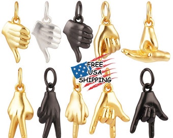 Middle Finger Charm Bracelet - Etsy