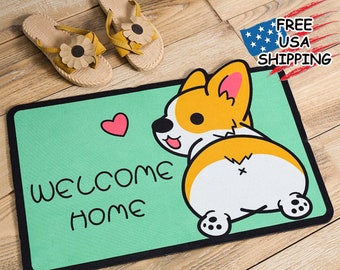 Floor Mat Corgi - Etsy