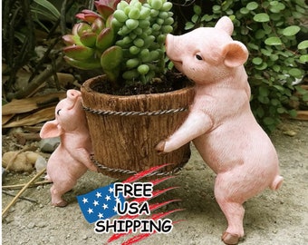 Pigs Plant Holder - Etsy