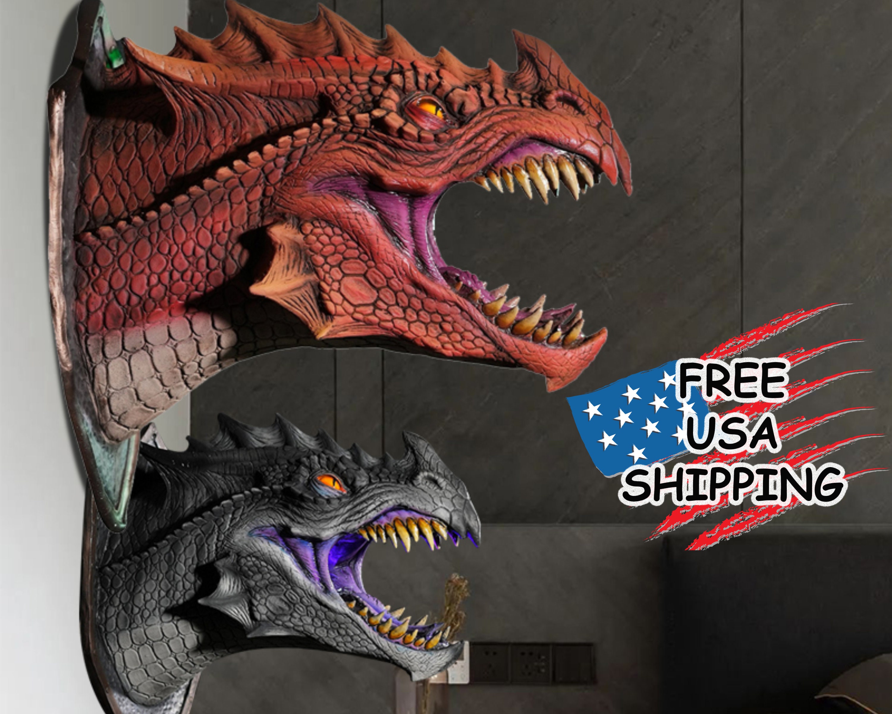 Outdoor Dragon Head - Etsy