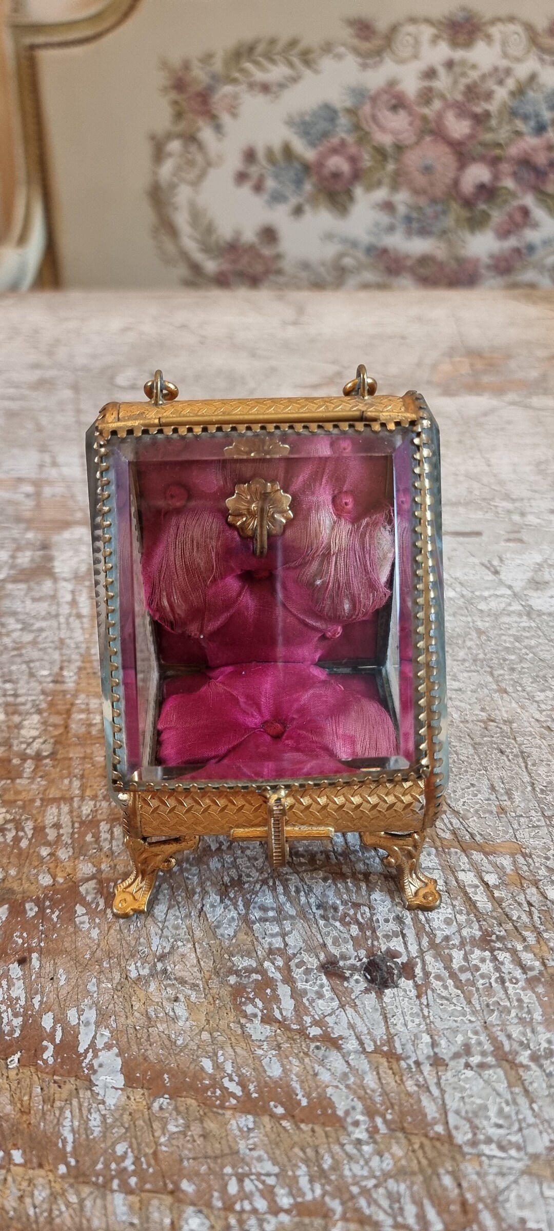 Antique Napoleon III French Box Antique Jewelery Box/chest-tufted Silk ...