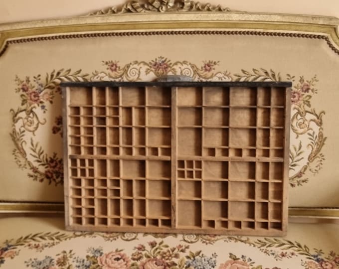 Antique Wooden Letterpress Drawer With Handle.since, Industrial ...