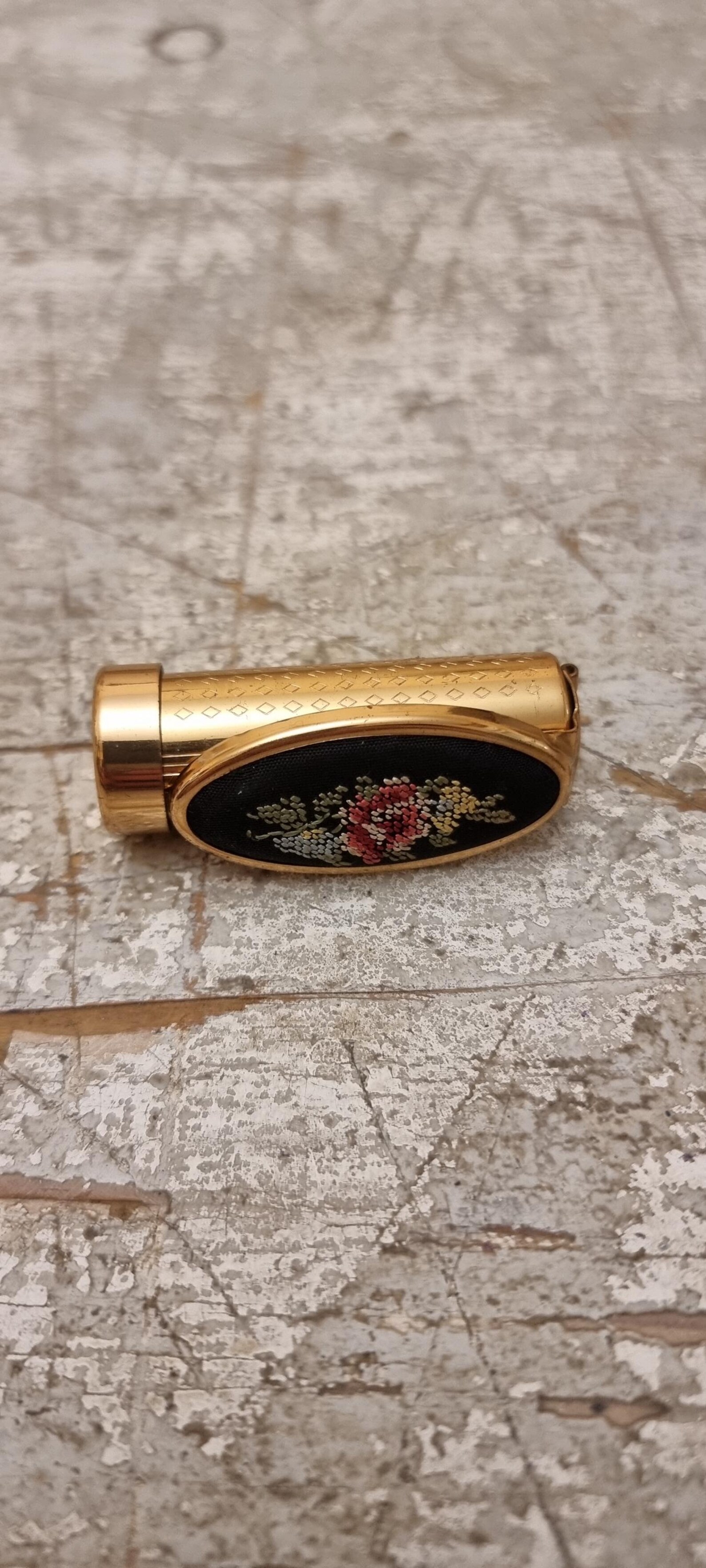 Petite Point French Lipstick Case With Pop up Mirror - Etsy