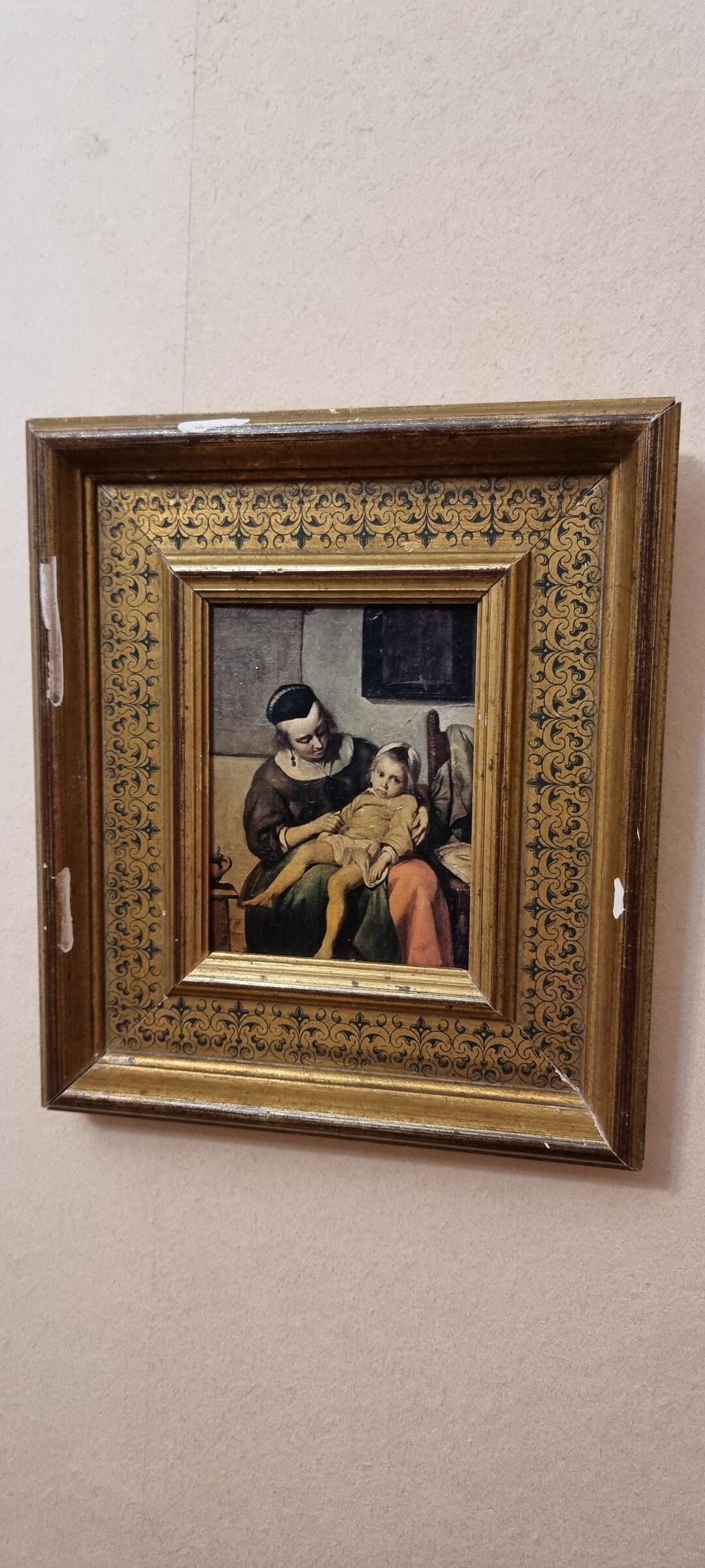 Beautifull Florentine Type Frame With Gold Leaf Having Print Type ...