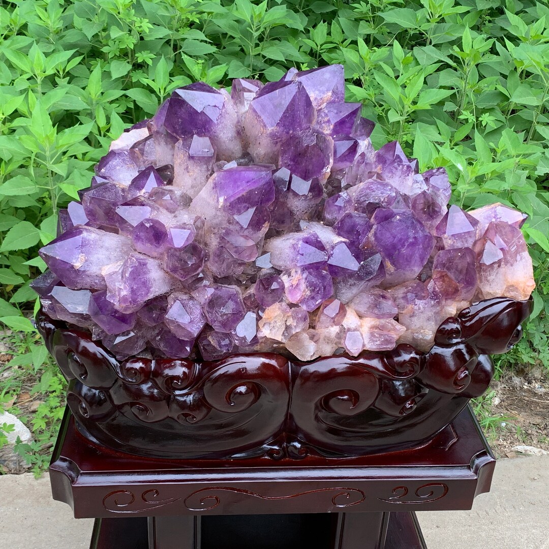 319LB Huge Amethyst Cluster,quartz Crystal Cluster,crystal Vug,mineral ...