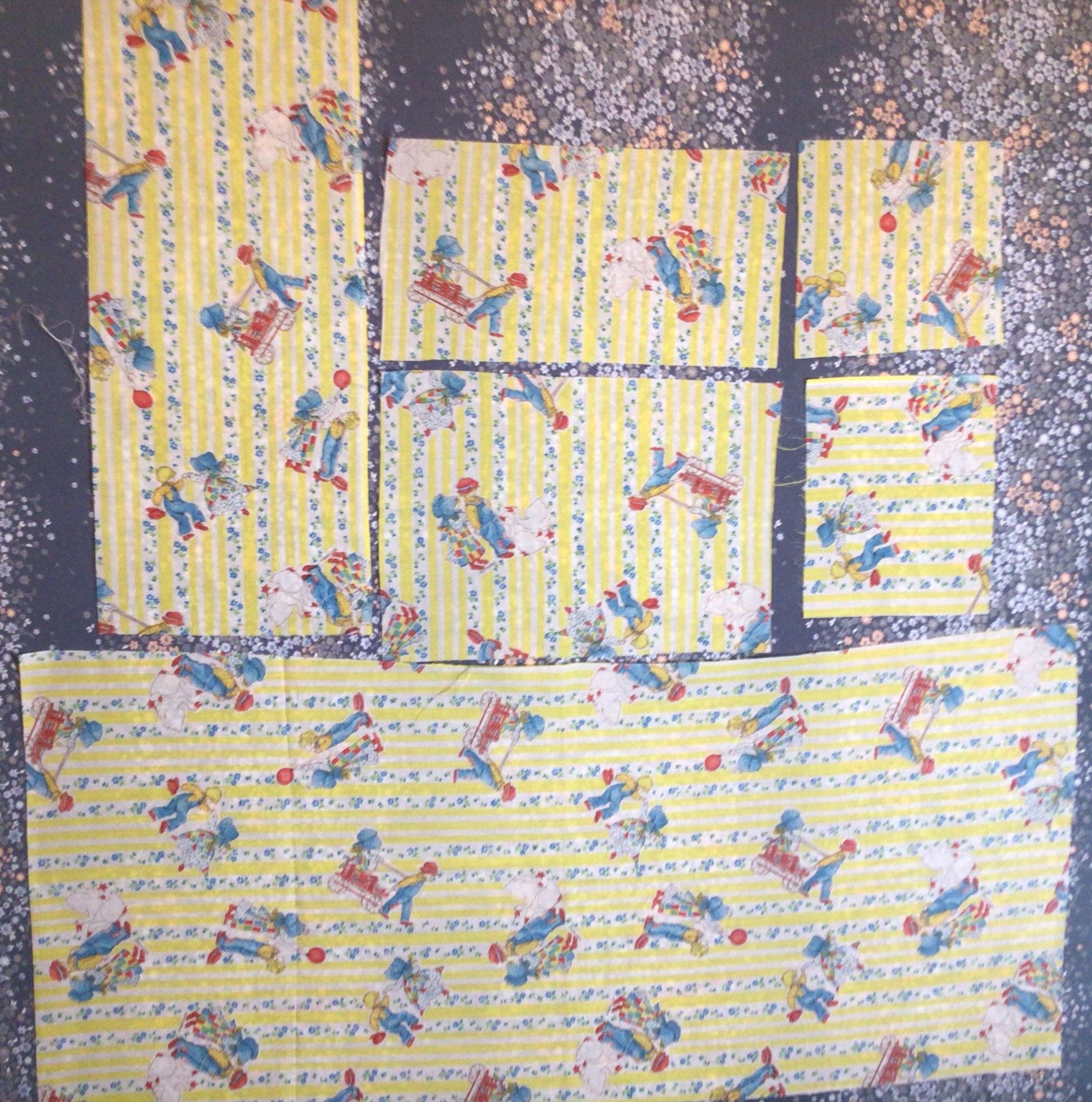 Rare OOP Holly Hobbie With Yellow Stripes Remnant Set - Etsy