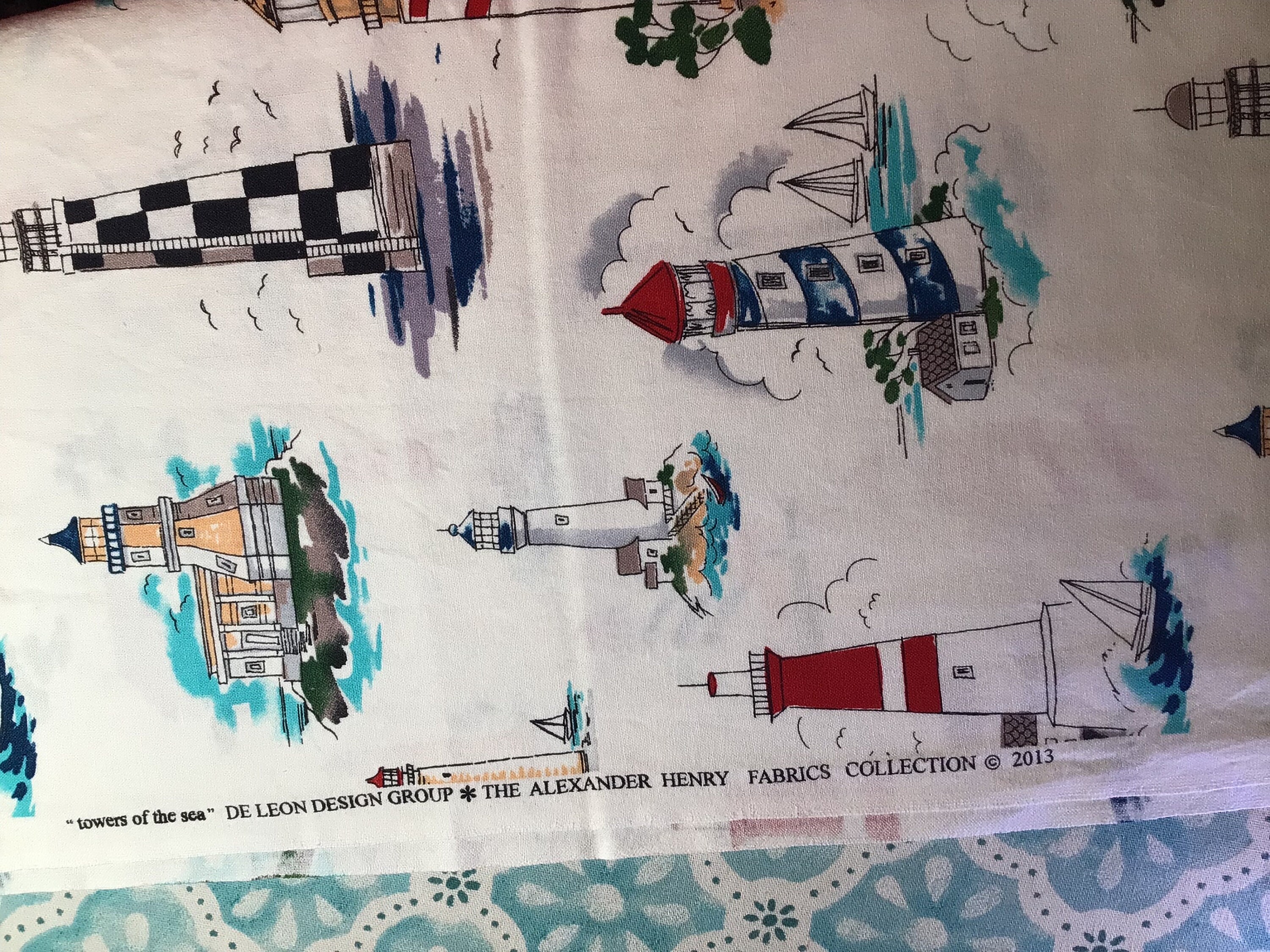 Vintage Alexander Henry Collection Towers of the Sea De Leon - Etsy