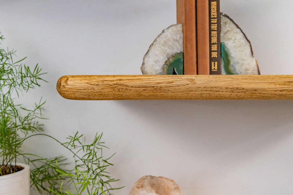 Thin Farmhouse Warm Oak Shelves for Plasterboard Walls - Etsy