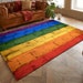 LGBT Pride Rug, Colorful Rug, LGBTQ Gift, Abstract Rug, Rainbow Carpet ...