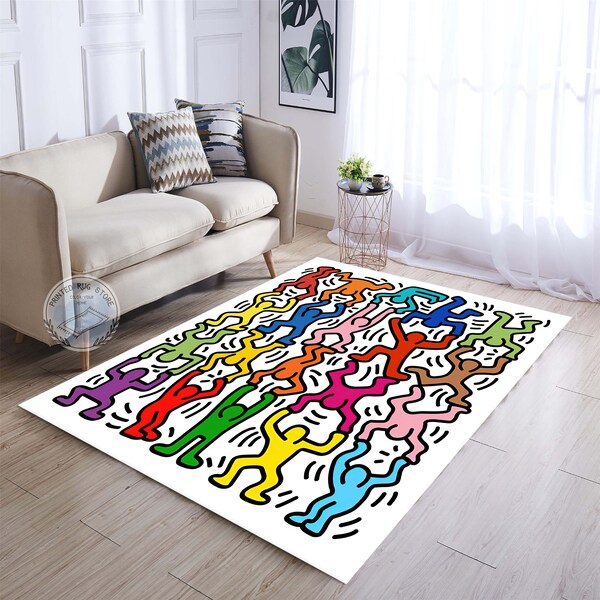 Keith Haring Rug - Etsy
