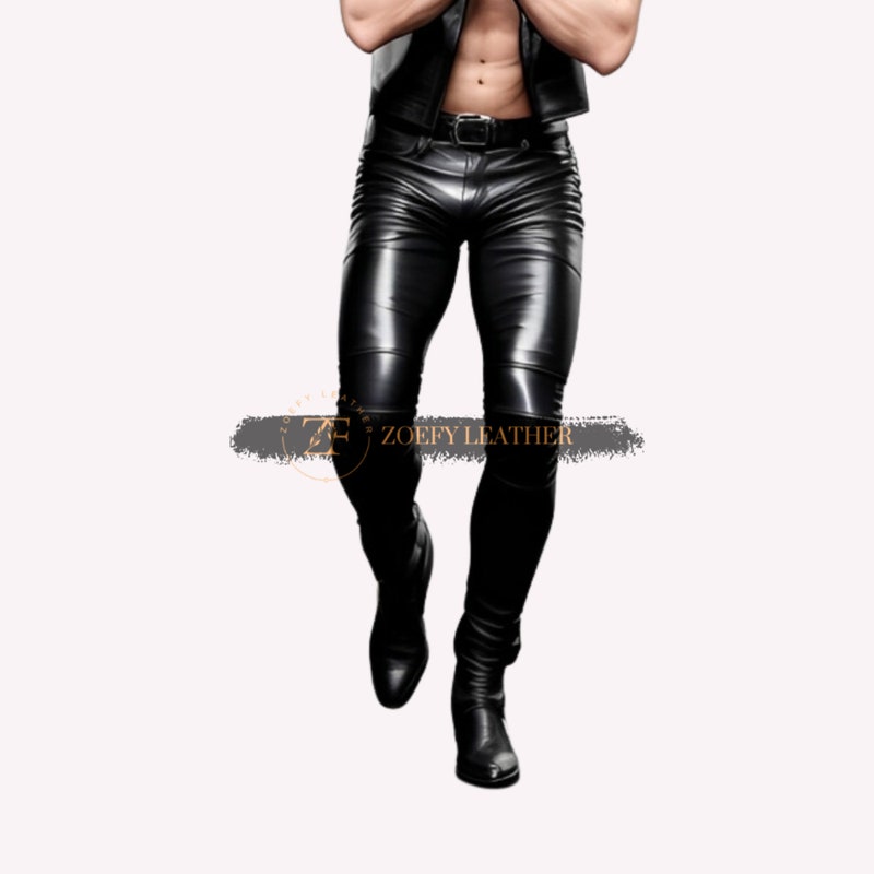 Leather Pants Men - Etsy