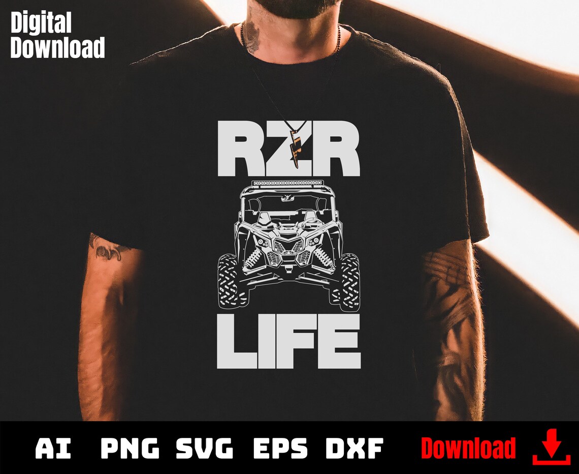 RZR Life Svg File Atv Svg Polaris Rzr Logo Svg Digital - Etsy