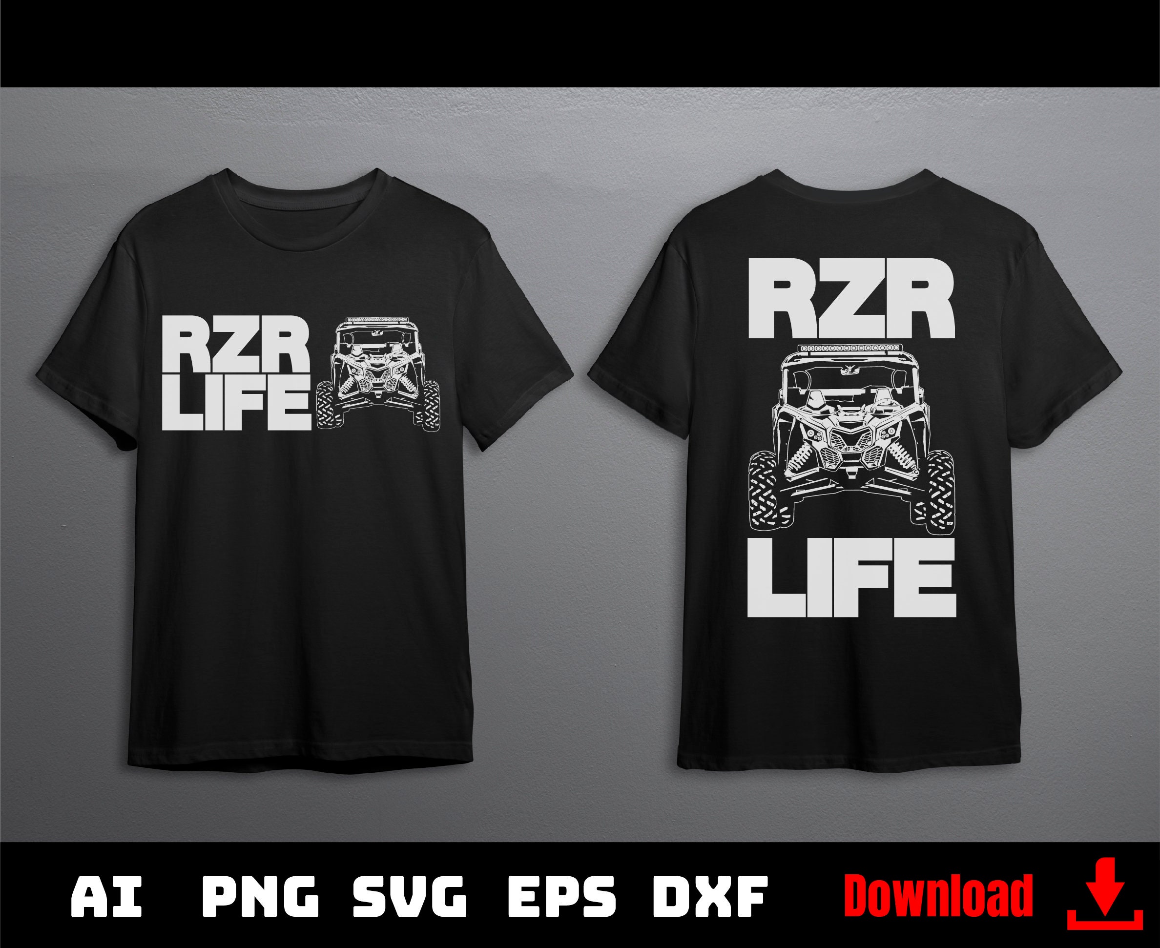 RZR Life Svg File Atv Svg Polaris Rzr Logo Svg Digital - Etsy