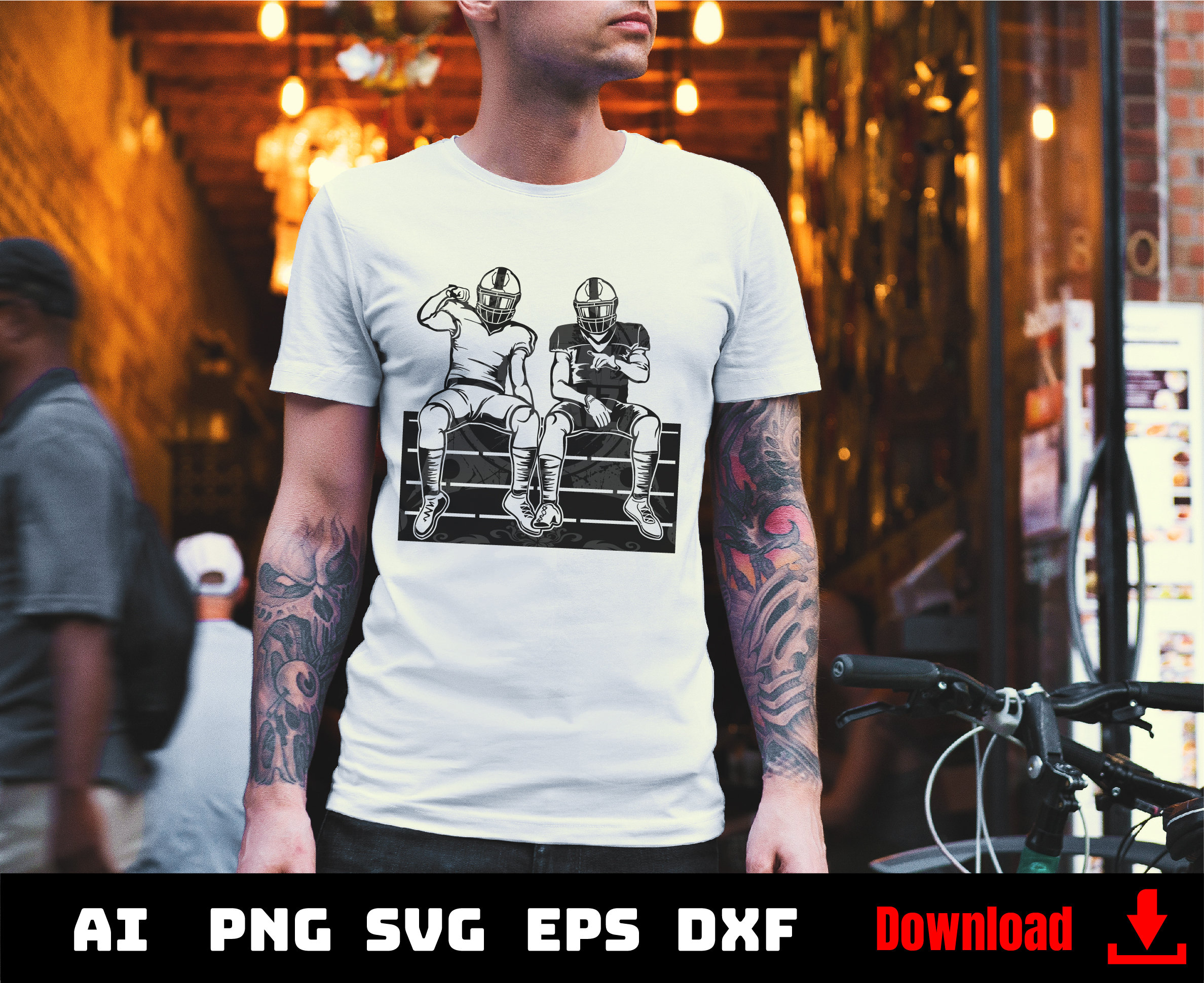 Football Buddies Svg Football Player Svg for Cricut Football - Etsy