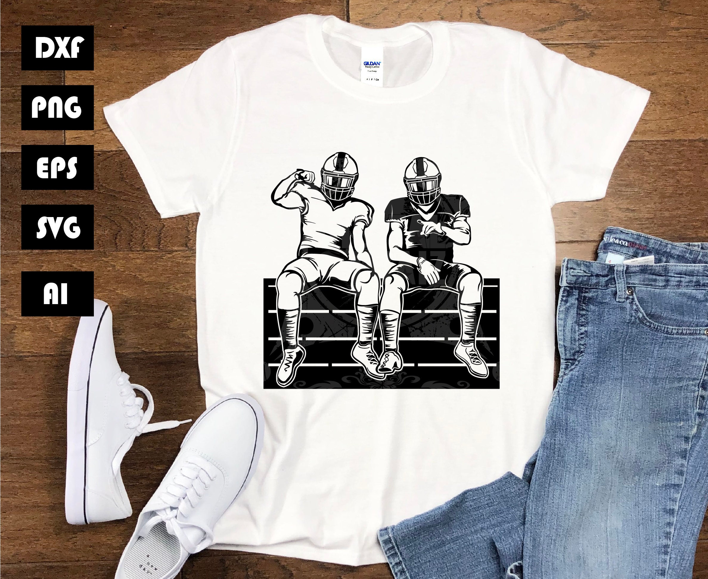 Football Buddies Svg Football Player Svg for Cricut Football - Etsy