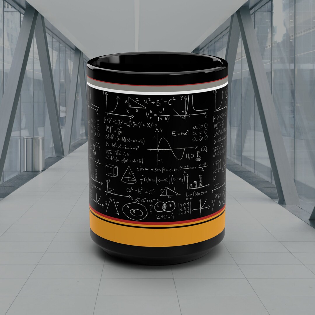 Math Teacher Mug Scientist Geek Mathematician Glossy Ceramic Micro ...