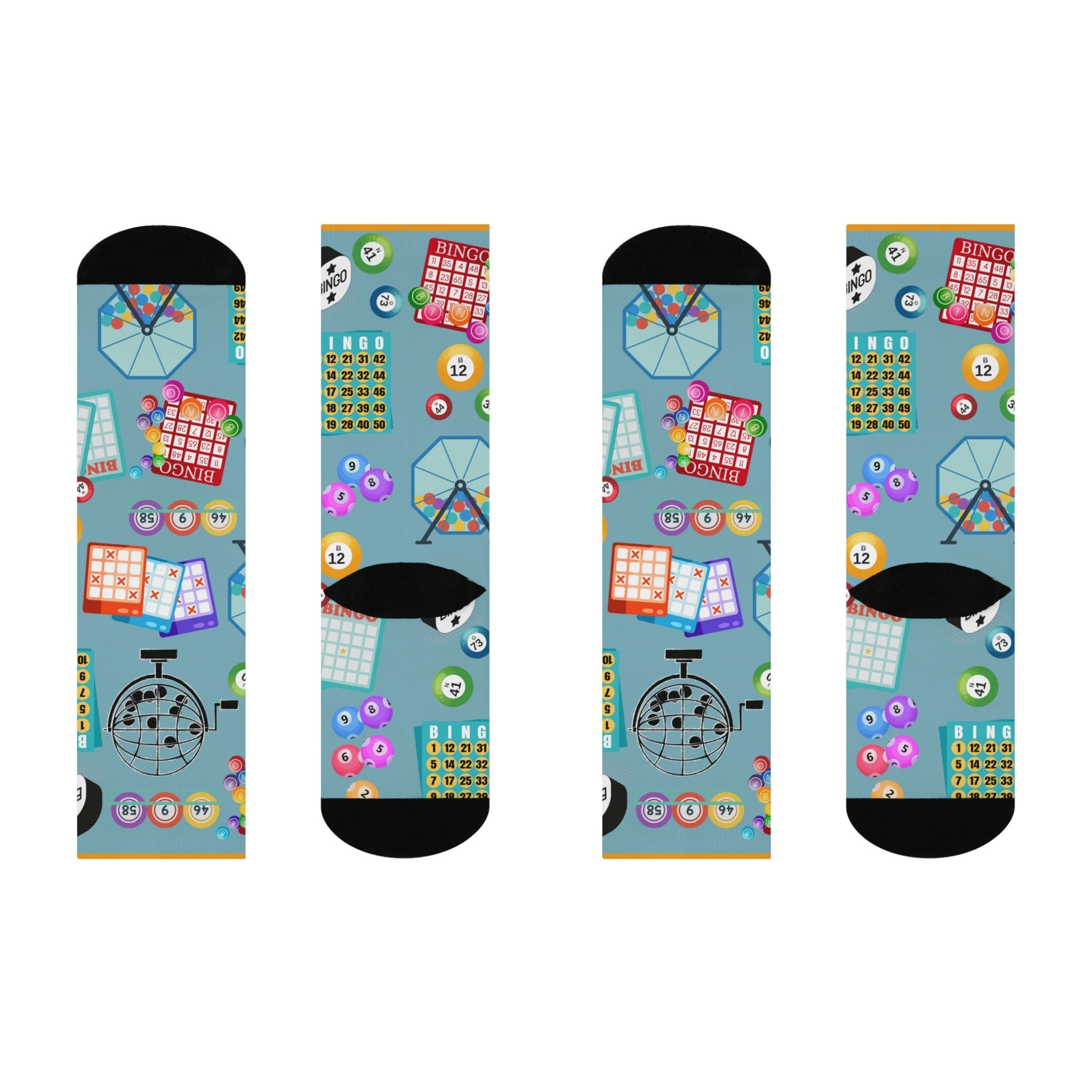 Bingo Game Night Socks! Fun! N43! B12! O72! Unisex Adult Comfortable ...