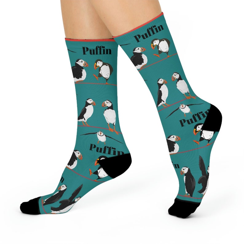 Puffin Socks, Atlantic Seabirds Unisex Adult Comfortable Lightweight ...
