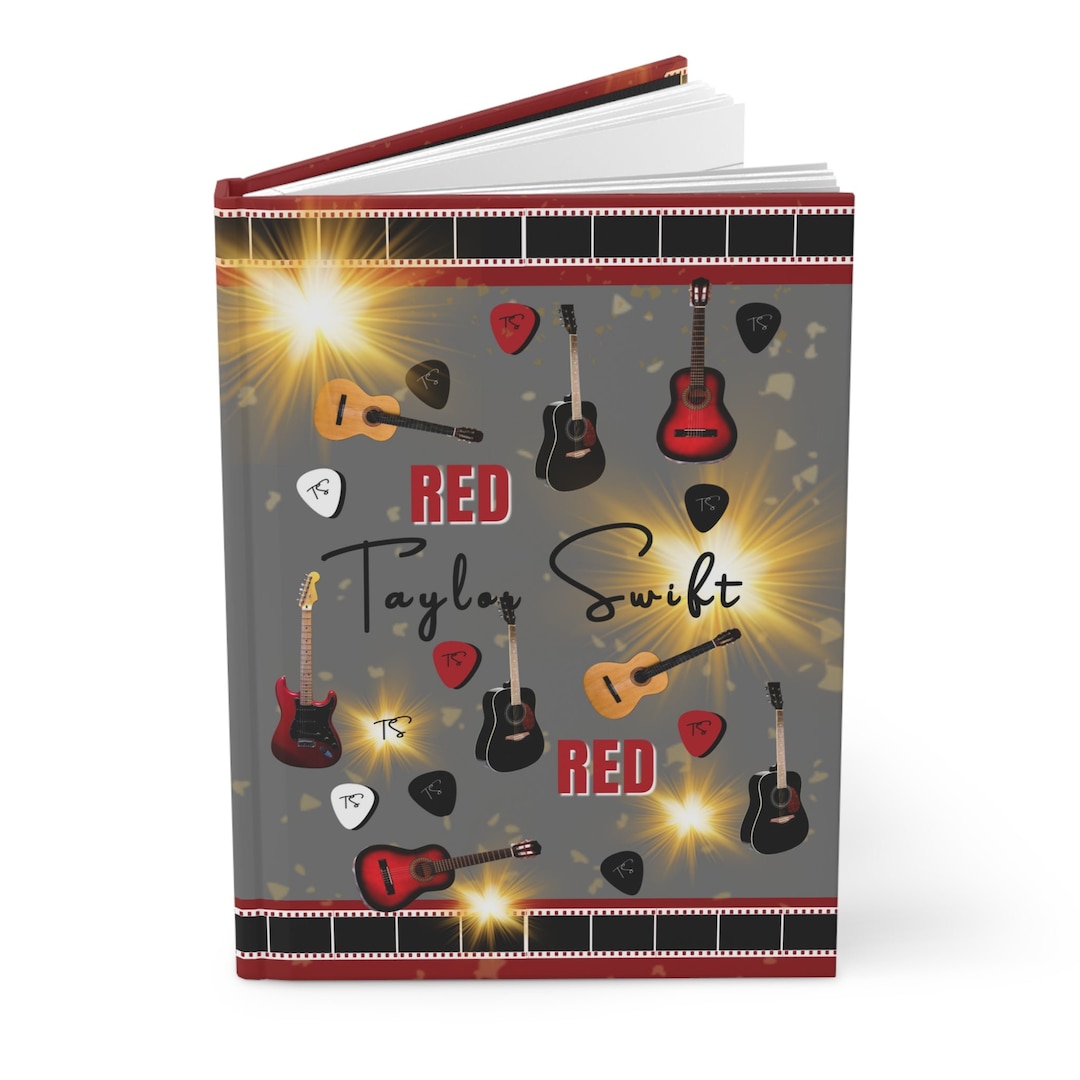 Swift Notebook Pop Singer Logo Icons Guitar Songwriter Glossy Hardcover ...