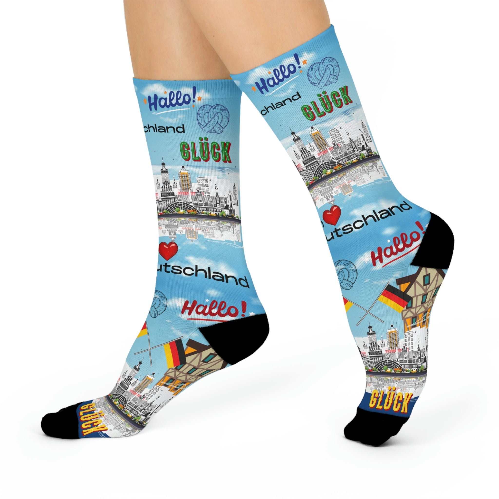 Ich Liebe Deutschland! Socks, Colorful Germany Socks for Men, Women ...