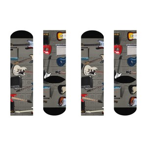 Electric Guitar Socks! Guitars and Amps for Musicians, Unisex, Music ...