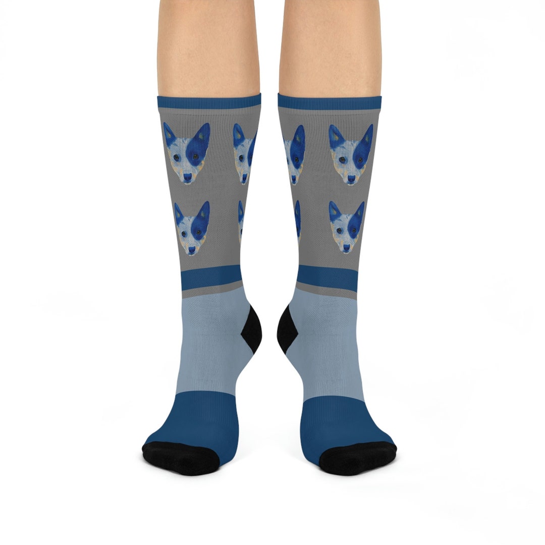 Queensland Blue Healer Socks, Blue Face Unisex Adult Comfortable ...