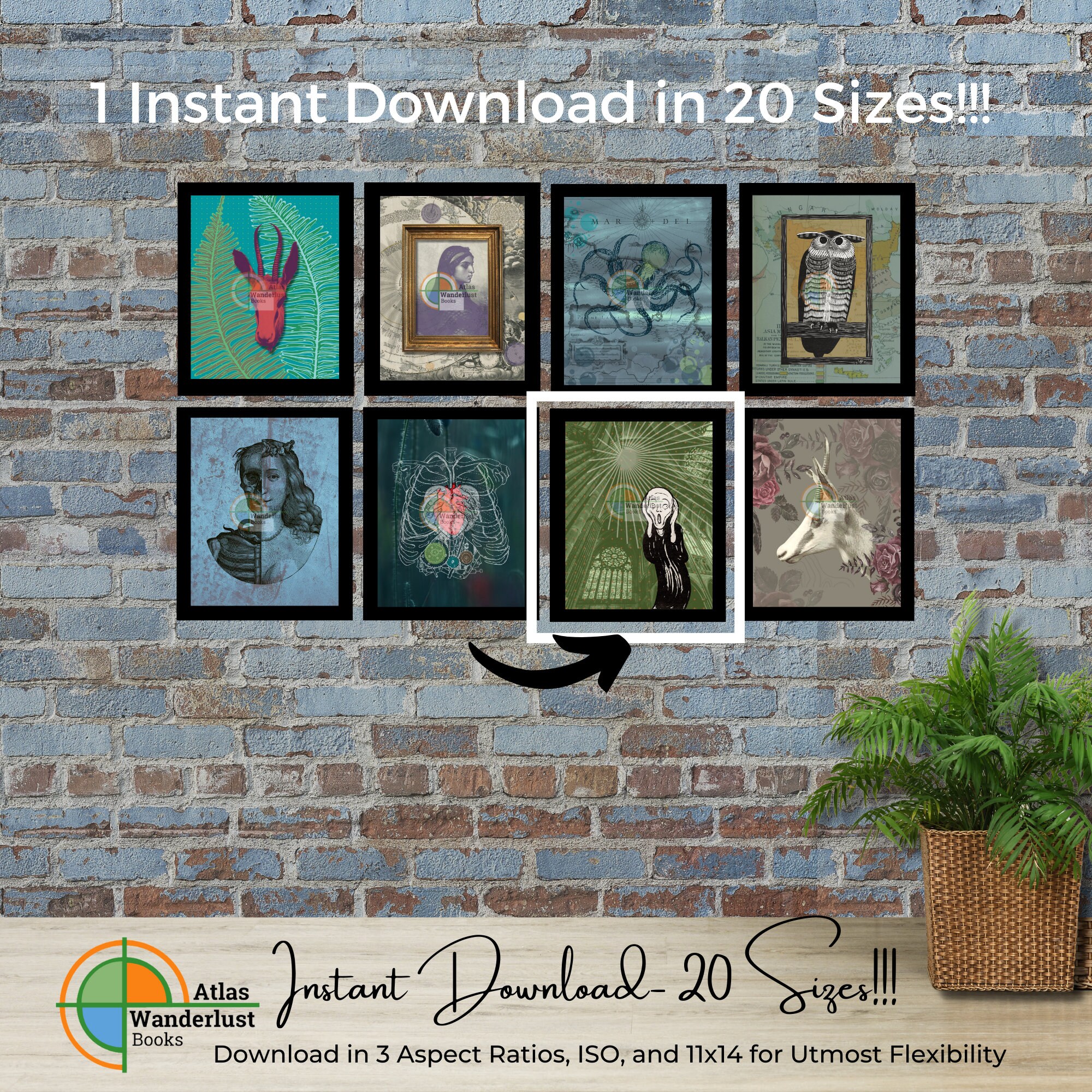 Digital Download Art the Scream Edvard Munch Wall Art, Steampunk Art ...
