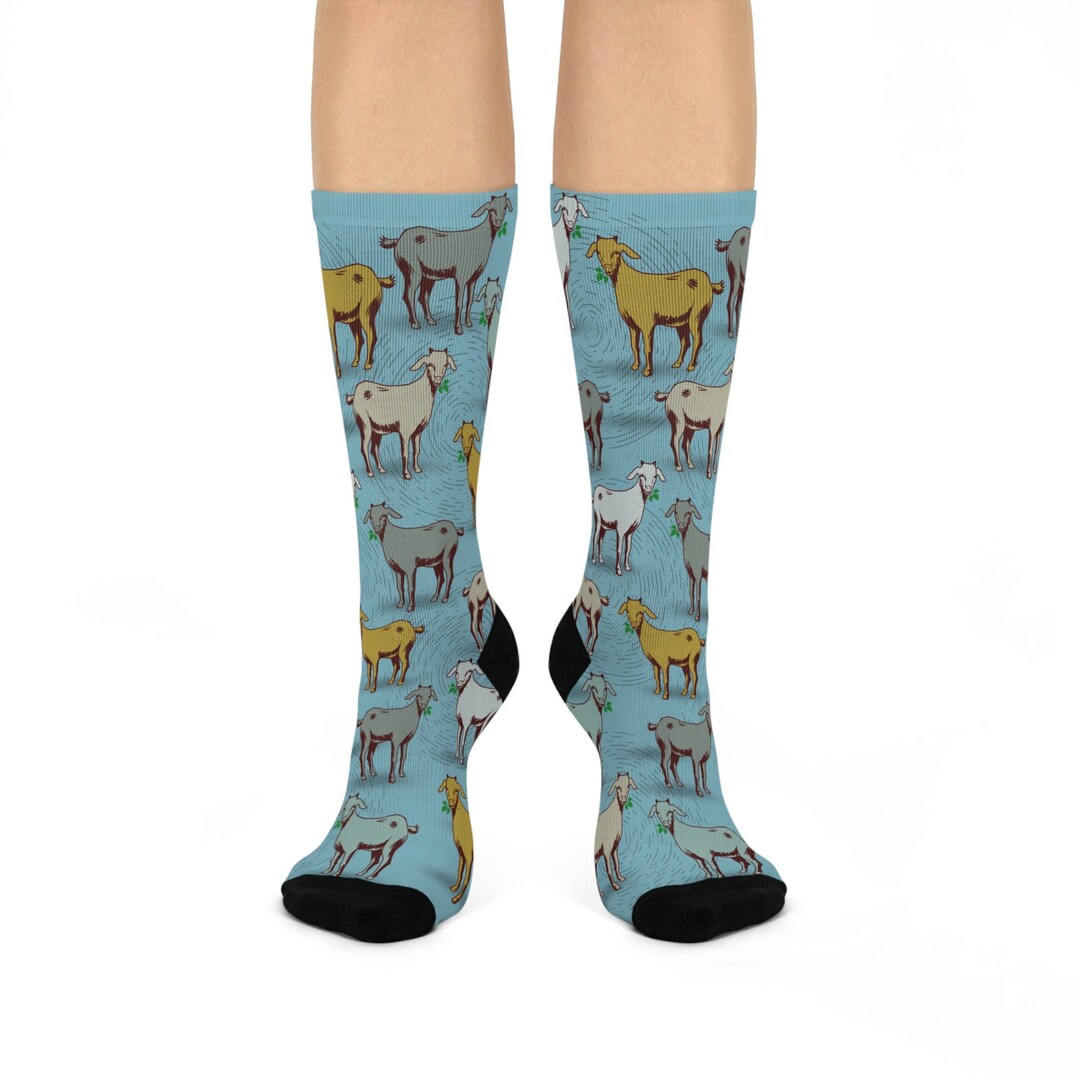 Goat Socks, Retro Farm Unisex Adult Comfortable Lightweight Breathable ...