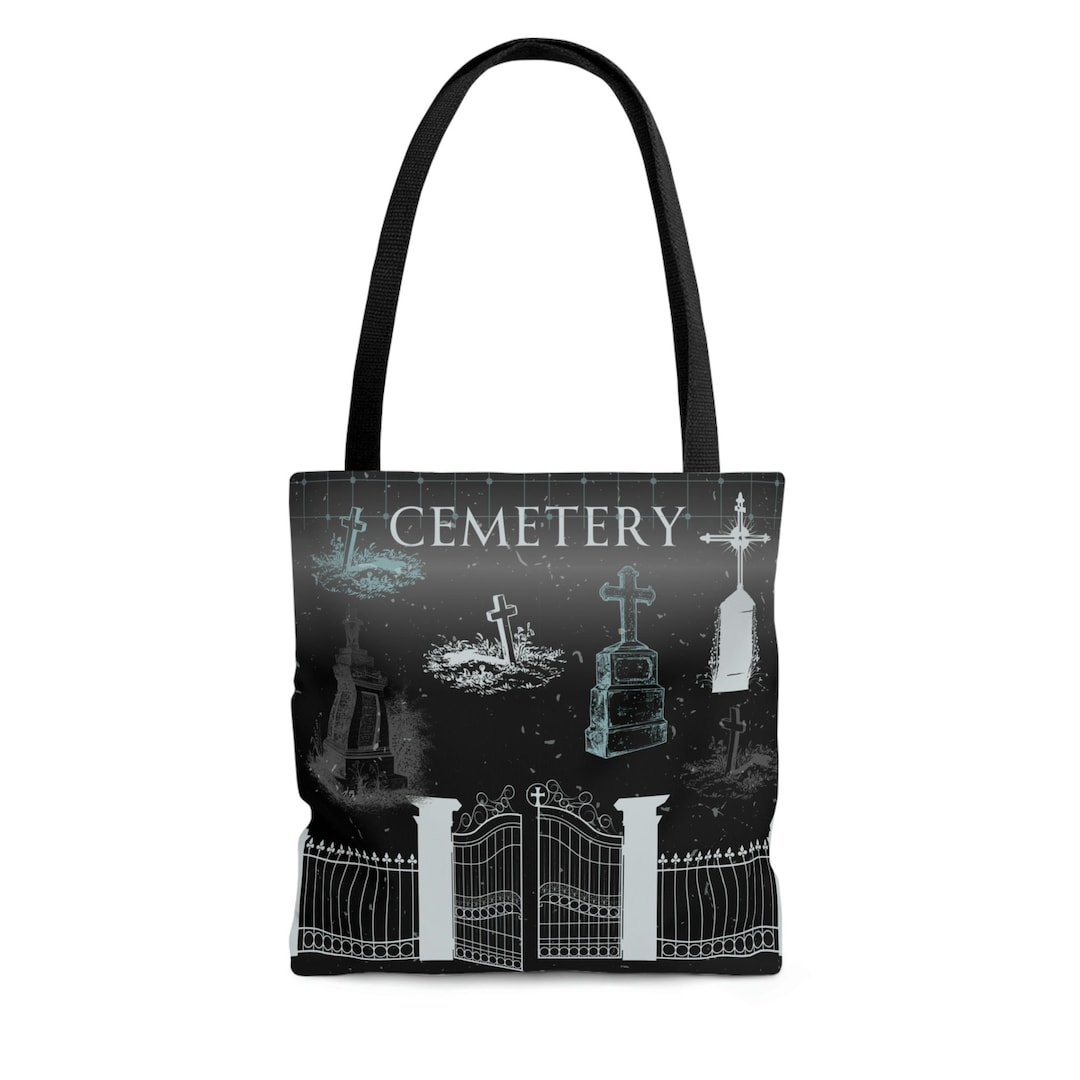 Cemetery Eccentric Tote Bag 3 Sizes Durable Original Modern Design ...