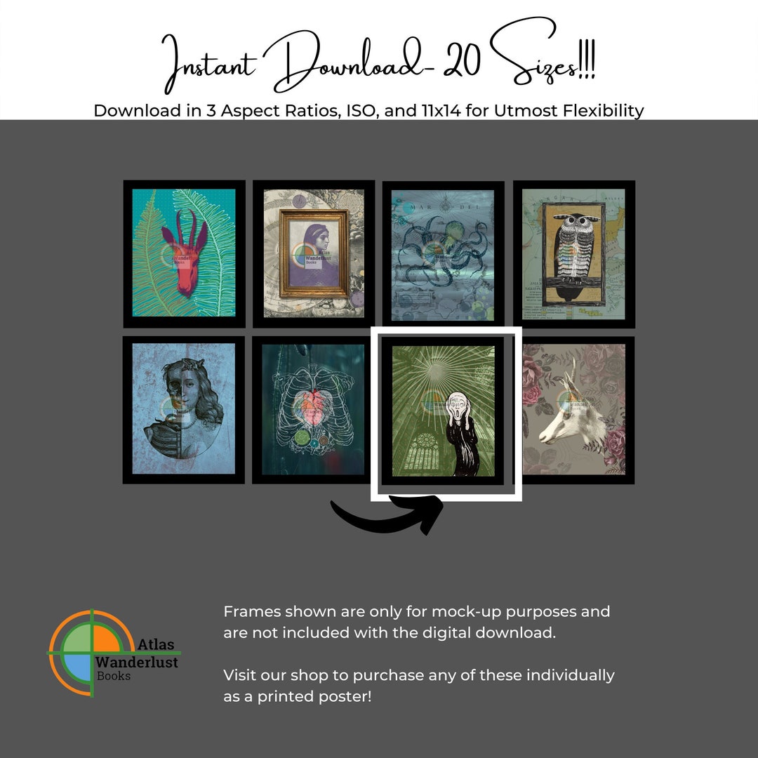 Digital Download Art the Scream Edvard Munch Wall Art, Steampunk Art ...