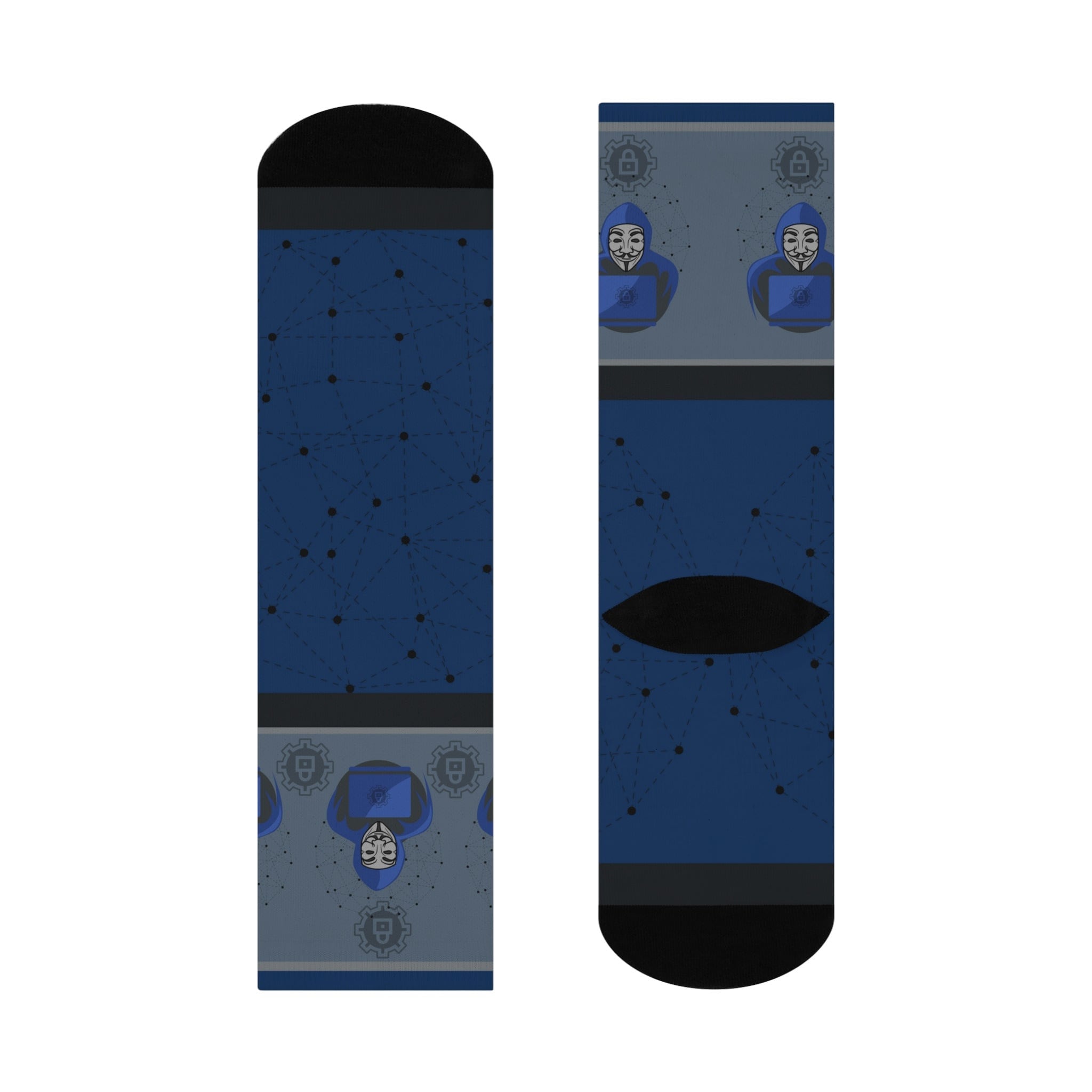 Hacker Socks Cyber Security Red Hat Unisex Adult Comfortable ...