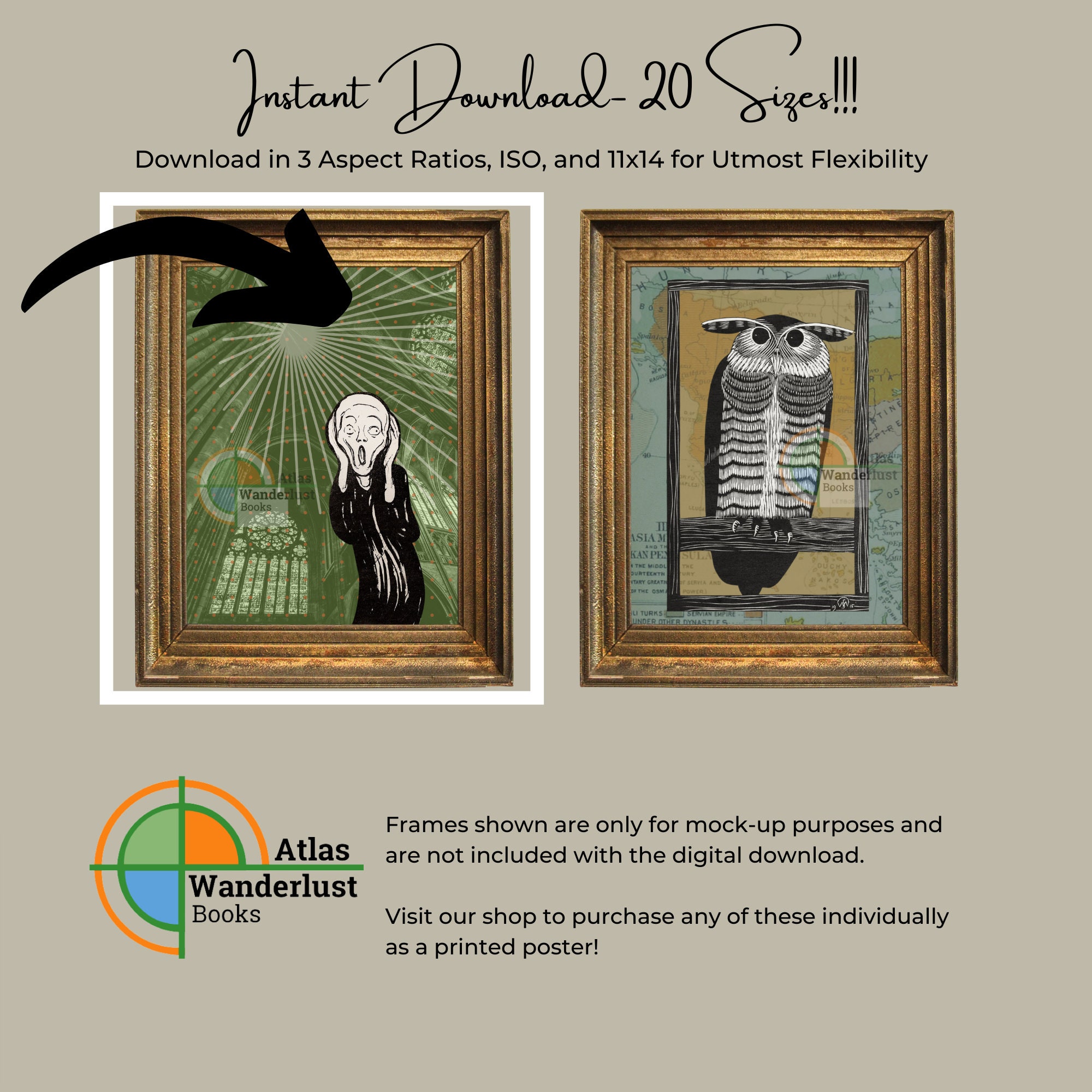 Digital Download Art the Scream Edvard Munch Wall Art, Steampunk Art ...
