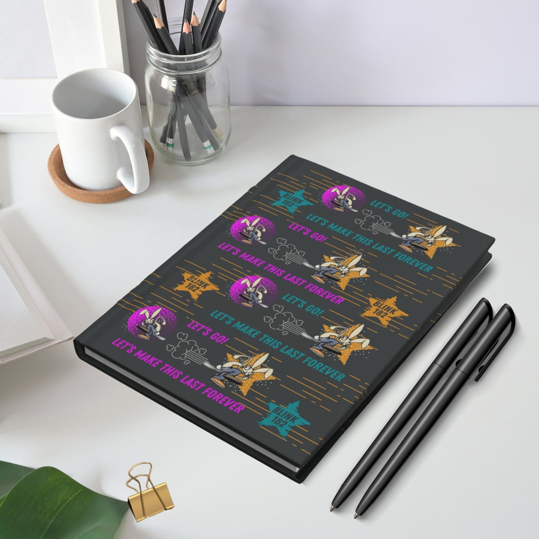 Blink 182 Notebook, First Date Glossy Hardcover Journal Planner 75 ...