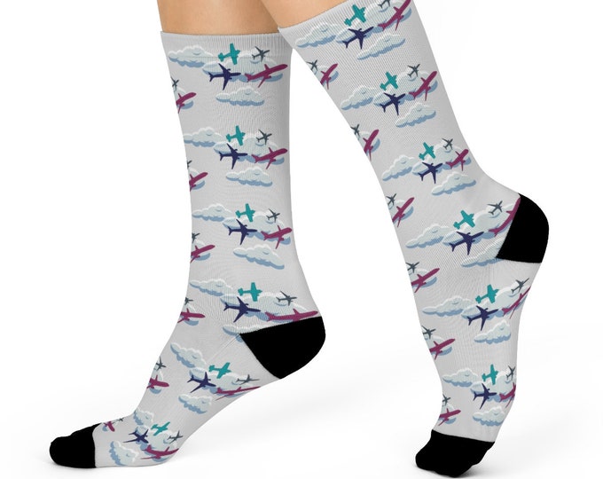 Pilot Uniform Socks Aviation Themed Dress Socks Left Rudder, Right ...