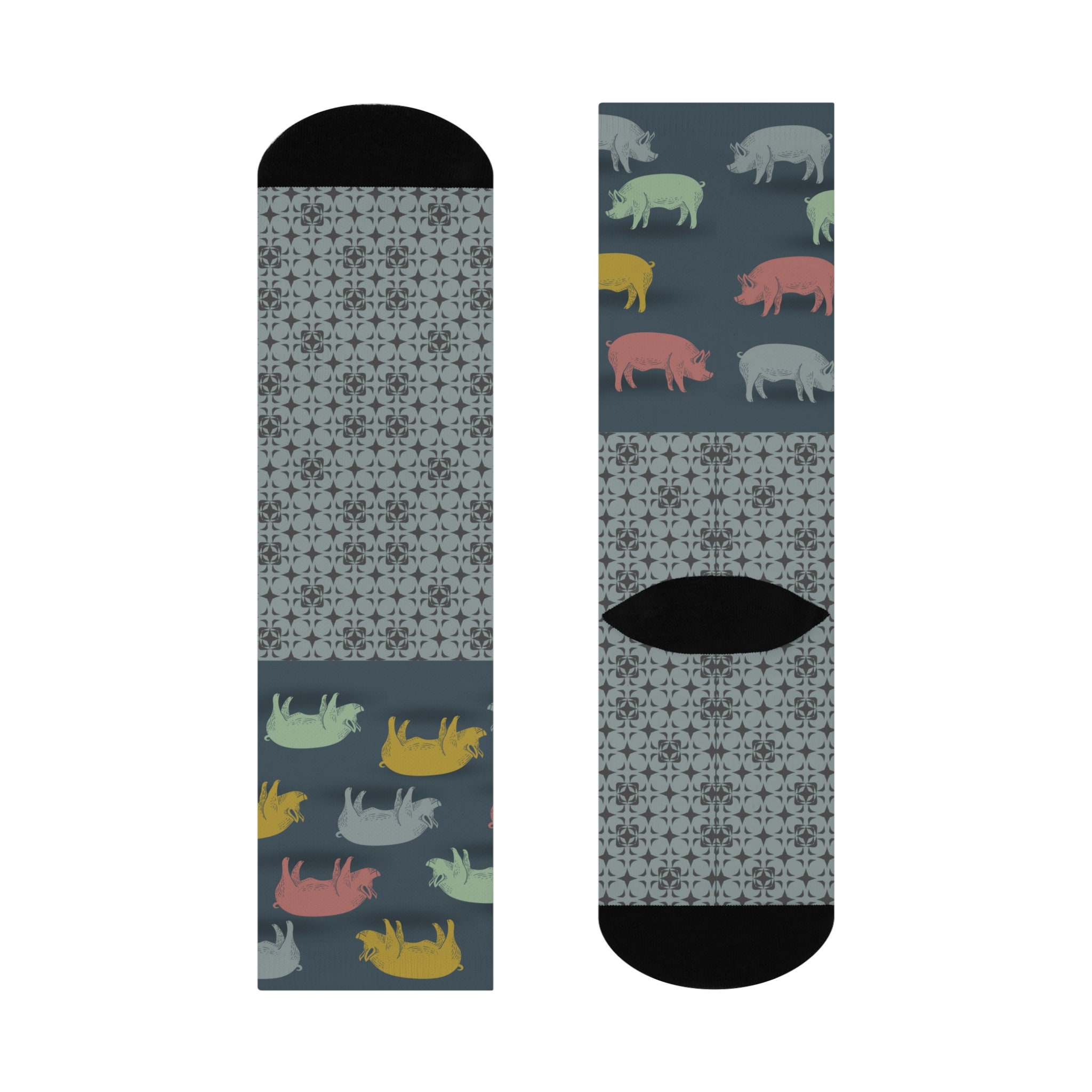 Pig Socks When Pigs Fly Farm Animals Socks - Etsy