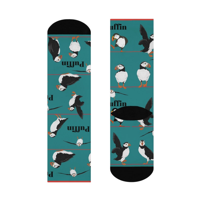 Puffin Socks, Atlantic Seabirds Unisex Adult Comfortable Lightweight ...