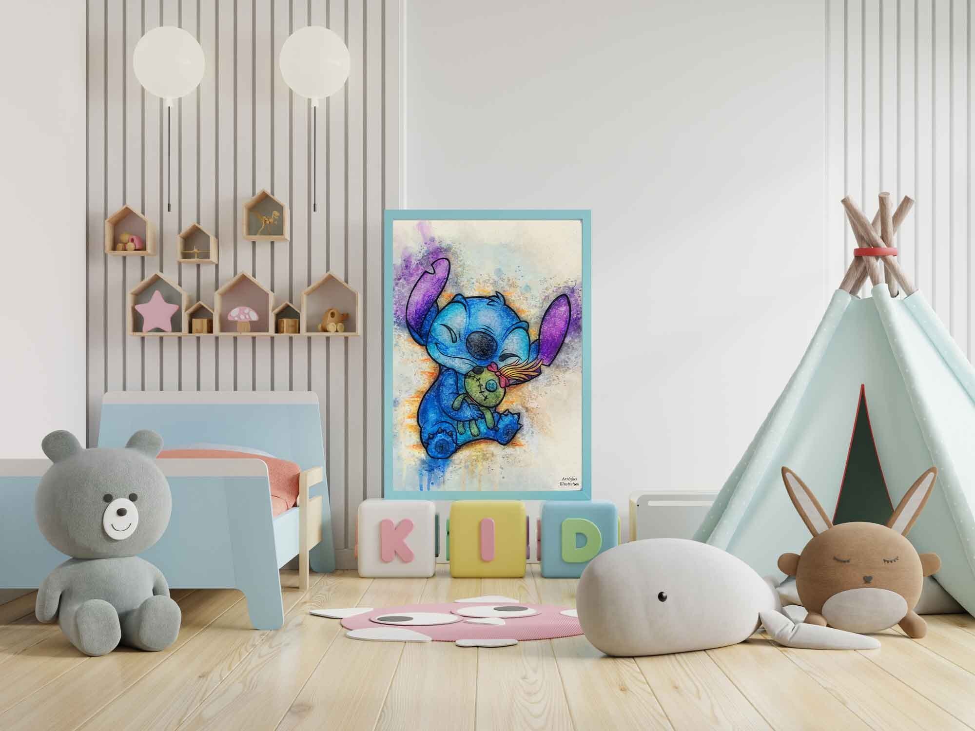 Stitch / Lilo et Stitch poster / Ohana / Art Print / Dessin animé ...