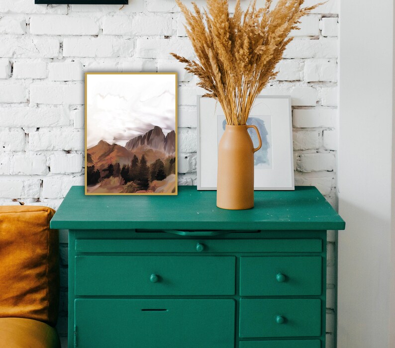 Colorado Landscape Printable, Colorado Painting, Mountains Colorado ...