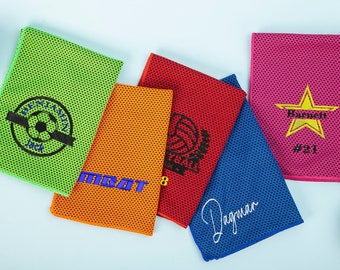 Embroidered Cooling Towel - Etsy