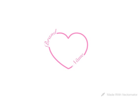 Heart Logo Heart Brand Heart Vector Heart Vectornator - Etsy