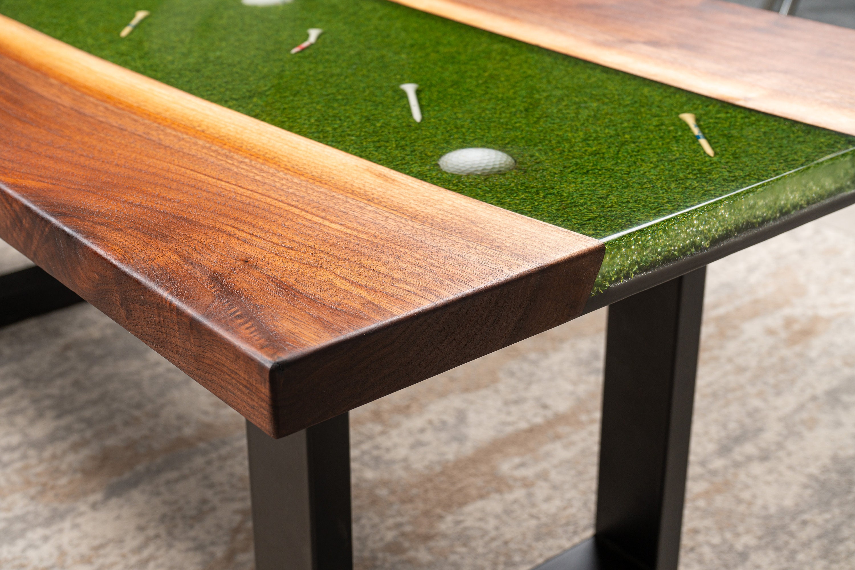 Handmade Walnut Golf Sport Resin Coffee Table - Etsy