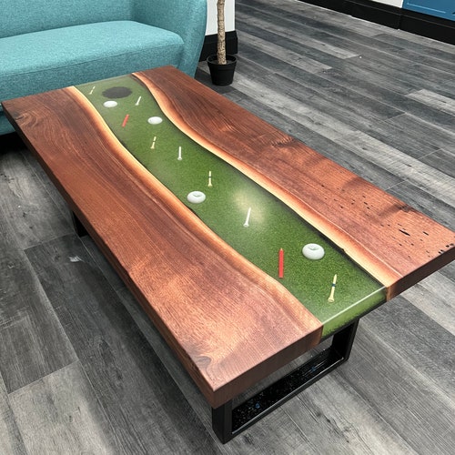 Walnut Golf Coffee Table - Etsy