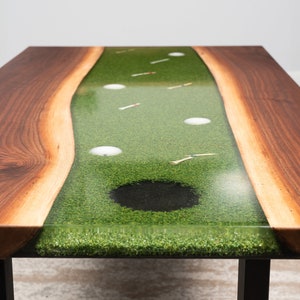 Handmade Walnut Golf Sport Resin Coffee Table - Etsy