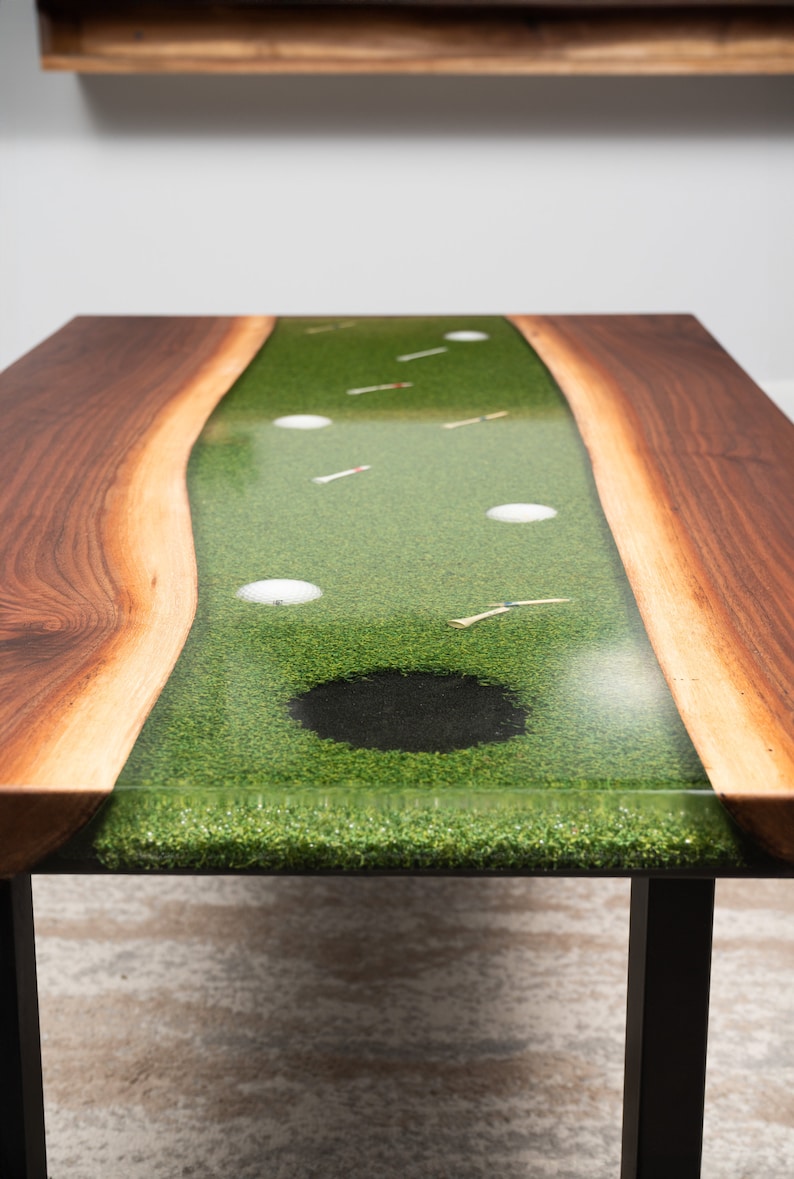 Handmade Walnut Golf Sport Resin Coffee Table - Etsy