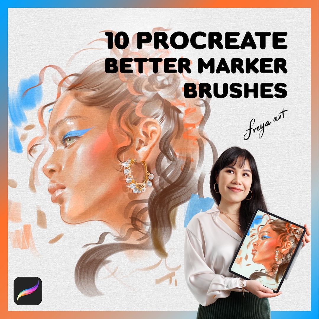 Marker Brushes Procreate | 10 Procreate Better Marker Brushes, Copic ...