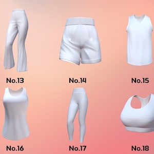 Procreate 3D Models | 25 Clothing 3D Models for Procreate, T-shirt ...