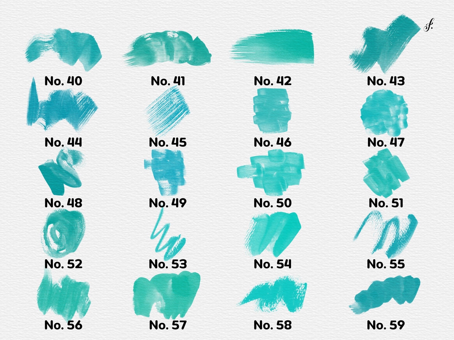 Gouache Digital Brush Pack, Realistic Procreate Brush Set, 130 Gouache ...