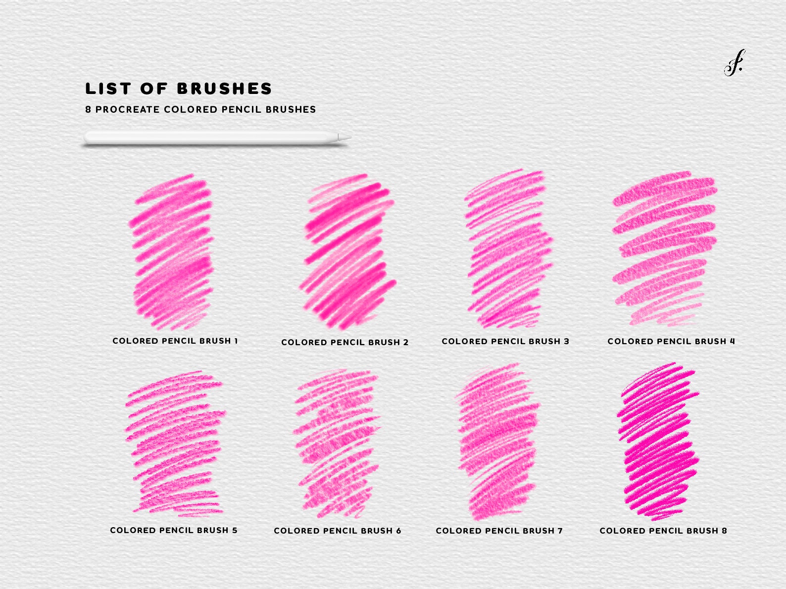 Pencil Brush for Procreate 8 Procreate Colored Pencil - Etsy